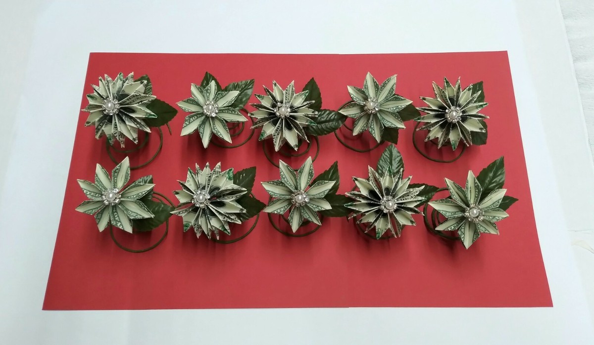 Origami Flower With A Dollar Bill Origami: Dollar Bill Flowers