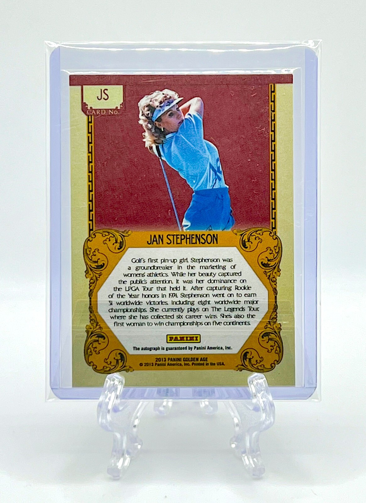 2013 Panini Golden Age - Historic Signatures #JS Jan Stephenson (AU ...