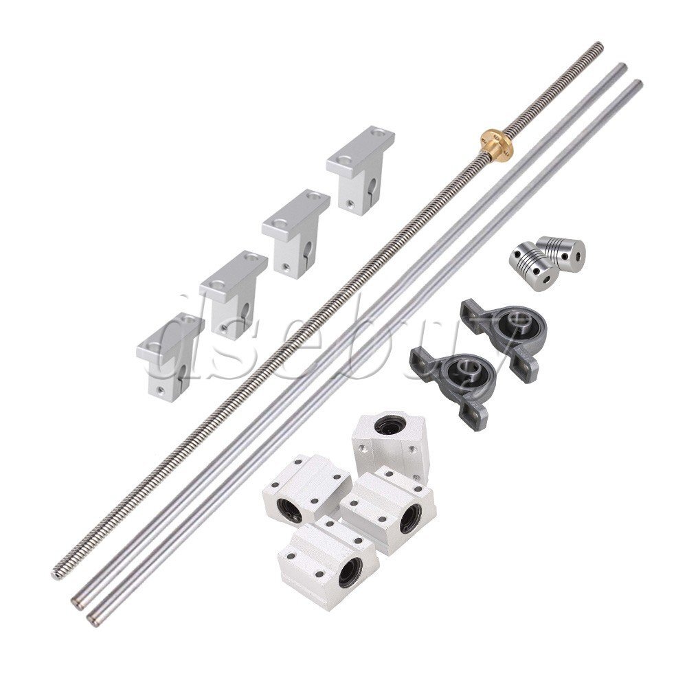 15pcs Horizontal Track 8mm L50cm T8 Lead Screw Coupler Linear Axis Set ...