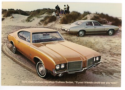 Postcard 1972 Olds Cutlass Hardtop Cutlass Sedan George S Steinmetz ...