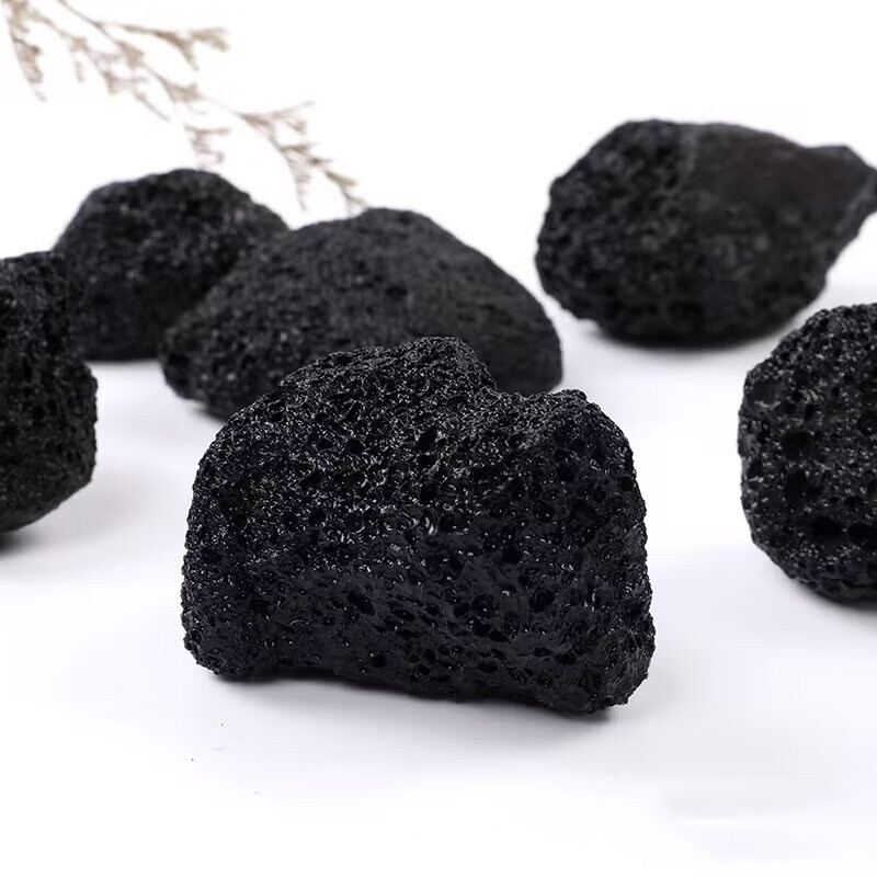 Raw Rough Natural Black Volcanic rock Rocks Chunks Crystal Chakra ...