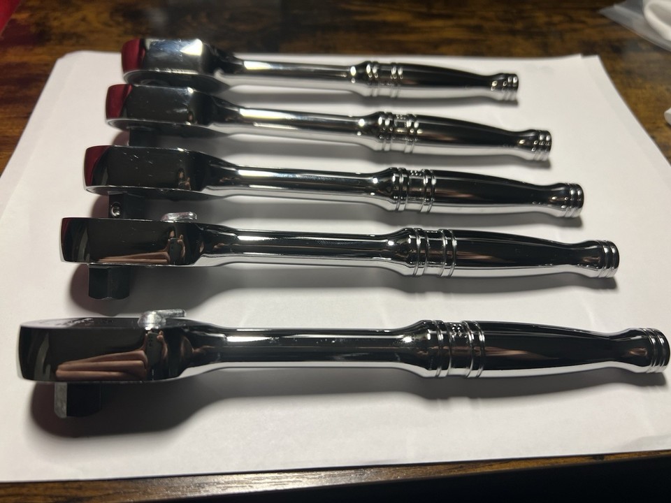 Snap-on Tools USA NEW 3/8" Drive Fine Tooth Standard Handle Chrome ...