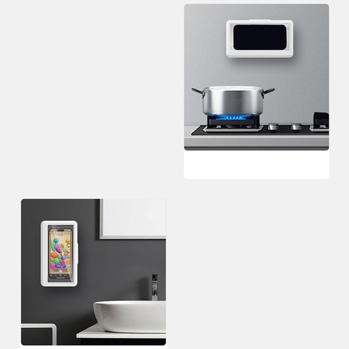 Bathroom Mobile Phone Holder Touchable Case Wall Mounted Kitchen ...