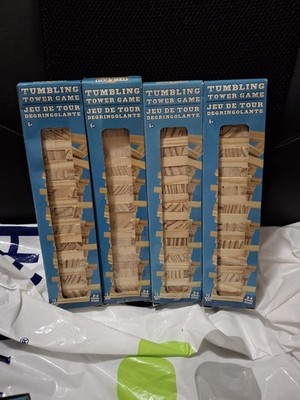 4 Sets Tumbling Tower Blocks Game/crafts. 72 Blocks Each Box. New | eBay