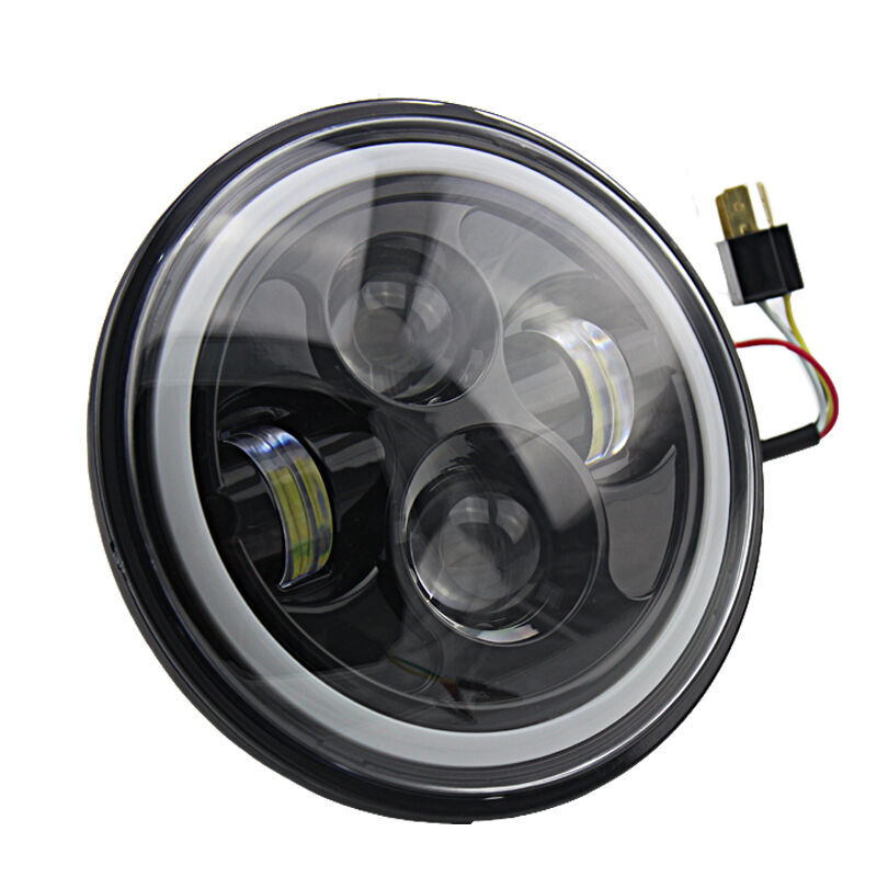 7 inch Round Chrome LED Headlight Hi/Lo Beam for Mazda 1979-85 RX7 1990 ...