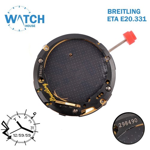 ETA E20.331 (BREITLING Finish) Movement, Digital, World Time ...
