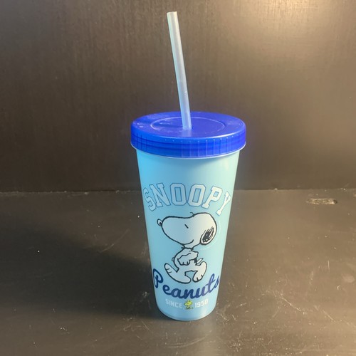 PEANUTS SNOOPY 24oz Color Changing Cup With Straw Since 1950 Woodstock ...