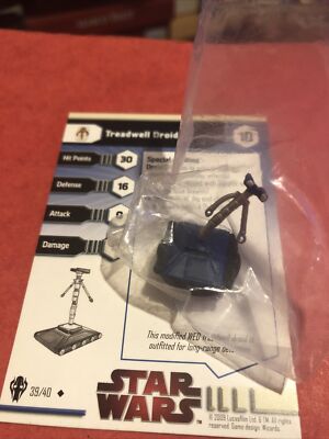 Star Wars Miniatures : Treadwell Droid / Droïde Treadwell 39/40 | eBay