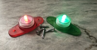 Planer Board LED Lights, 2 pack Red & Green, Waterproof | eBay