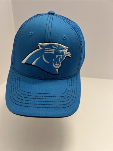 Carolina Panthers Blue Trucker Hat Cap Panther Head Snapback NFL Team ...