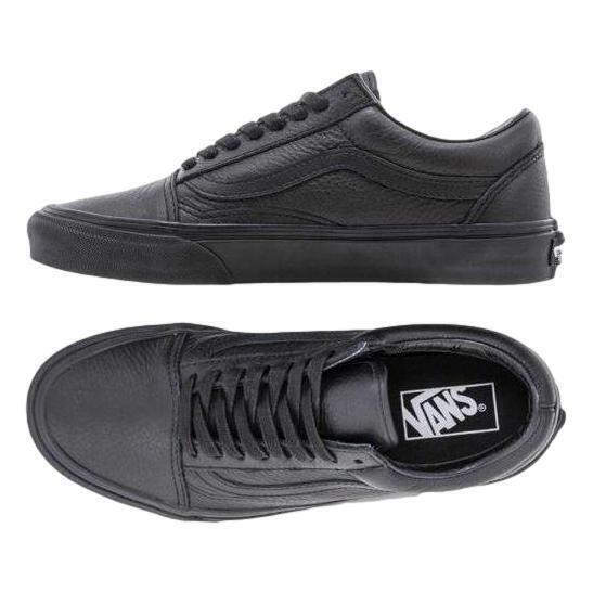 Vans Old Skool Leather Mens Casual Sneakers Shoes Skateboard – Black ...
