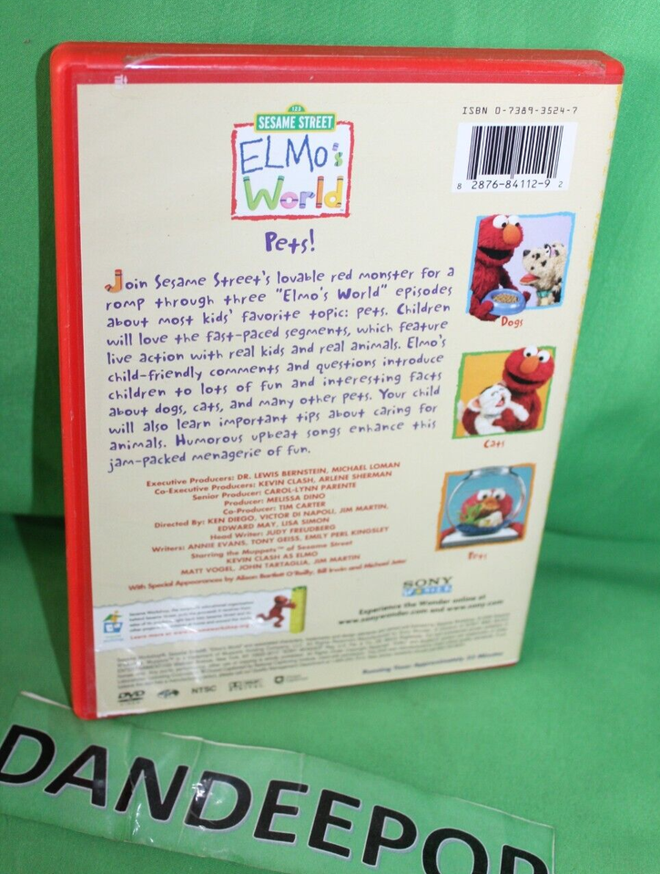 Sesame Street Elmo's World Pets! DVD Movie 828768411292| eBay