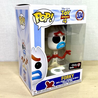 Funko Pop Forky 534 Toy Story 4 Game Stop Exclusive Vaulted Tony Hale | eBay