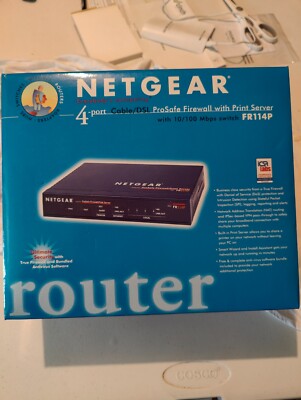 NETGEAR FWG114P ProSafe 802.11g Wireless VPN Firewall 4-Port 10/100 ...