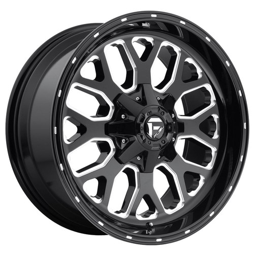 FUEL Titan D588 20X10 6X135/6X139.7 Offset -18 Black & Milled (Quantity ...