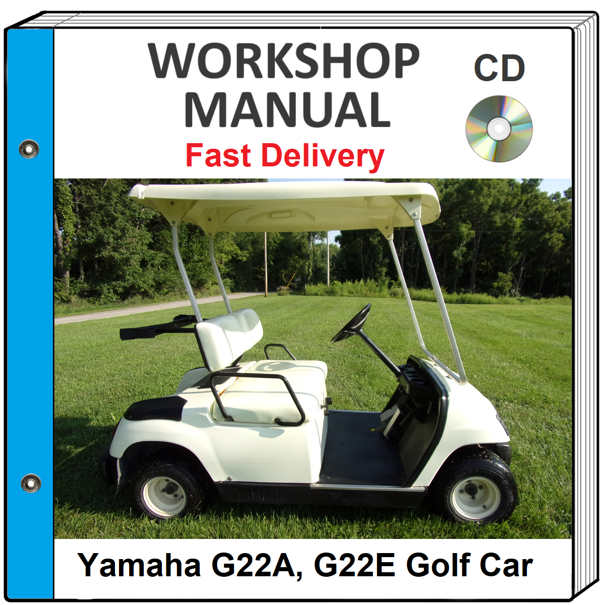 YAMAHA G22A G22E G22 GOLF CAR 2003 - 2007 SERVICE REPAIR SHOP MANUAL CD ...