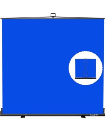 7.8ft x 3.12ft Collapsible Chromakey Panel Blue Screen Photo Backdrop W ...