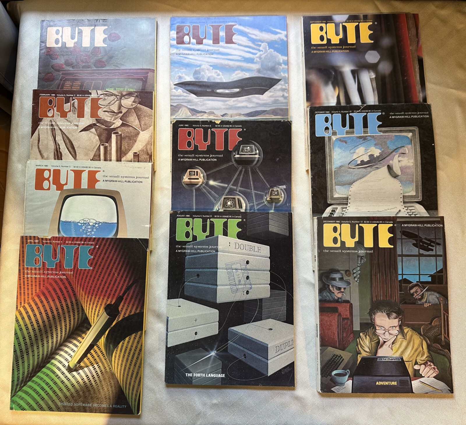 10 issues BYTE computer magazine, Jan-June/Aug-Oct/Dec 1980 | eBay