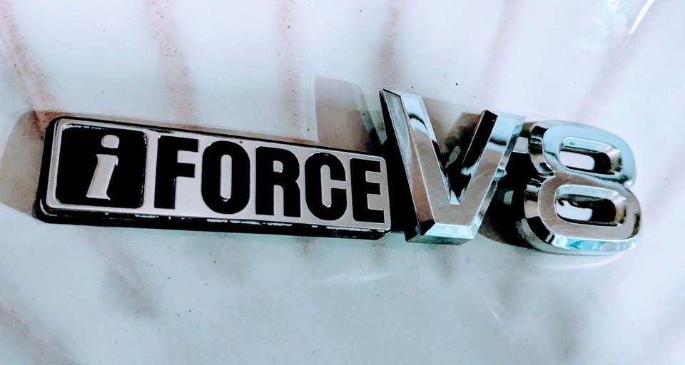 2X-2001-07 Toyota iForce V8 Emblem Symbol Badge Rear Tailgate Nameplate ...