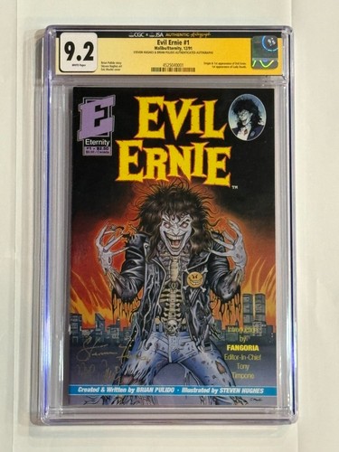 Evil Ernie #1 (1991) double-signed CGC 9.2 w/ JSA autograph ...