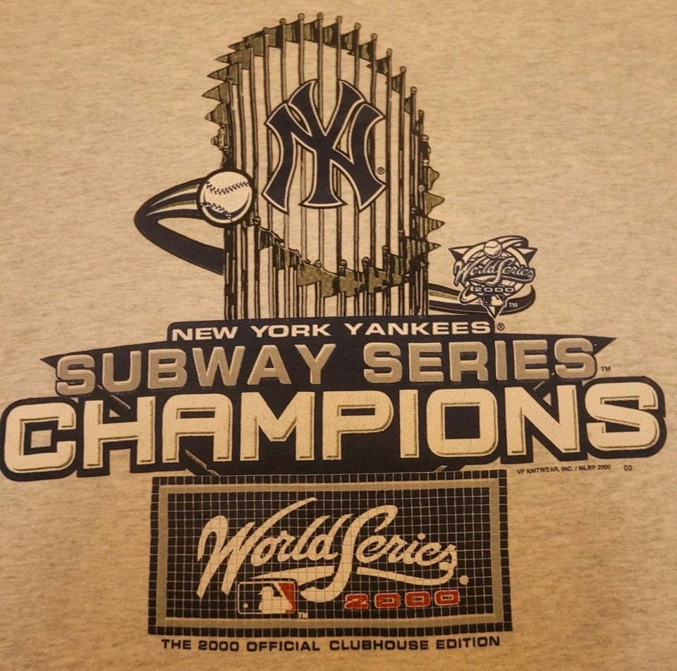 Vintage Y2K 2000 NY Yankees World Series Champions Sweatshirt Men's M ...