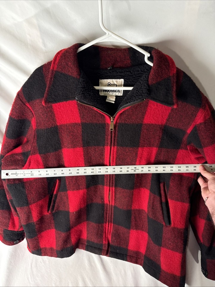VTG Woolrich Buffalo Plaid Hunting Jacket Men Size XXXL 3XL Made In USA ...