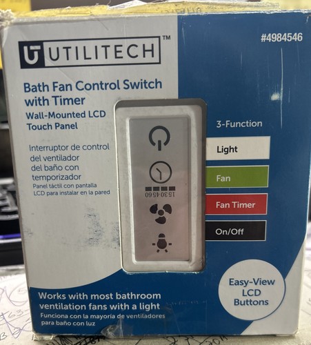 Utilitech Plastic Replacement Bath Fan Switch Open Box | eBay