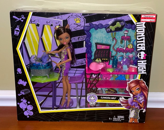 Monster High Clawesome Pet Salon Playset With Doll 4327353981 for sale ...