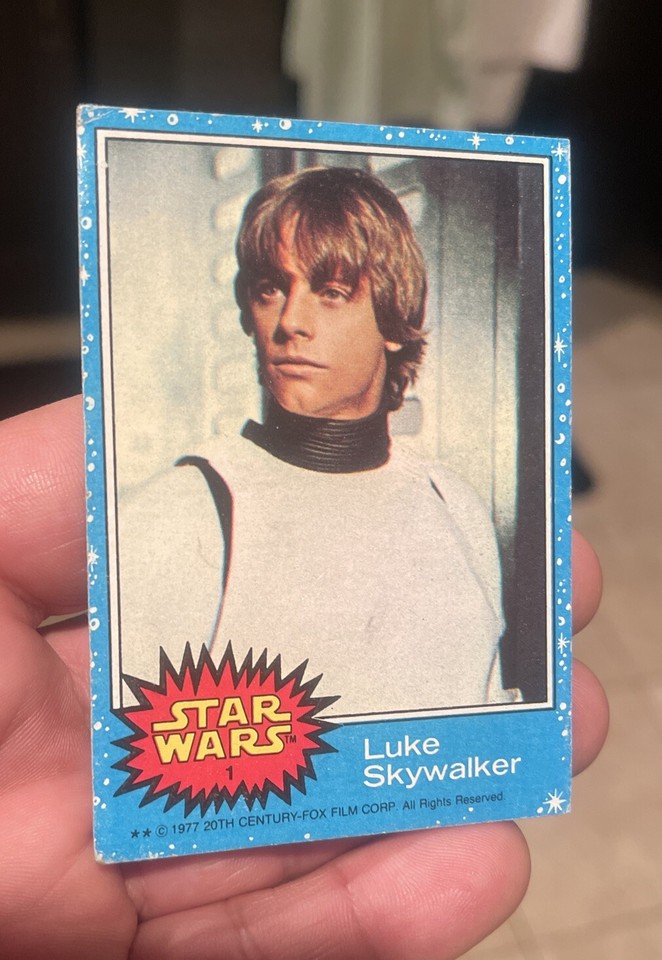 💥Luke Skywalker 1977 Topps Star Wars Series 1 Rookie Card #1 Centered ...