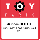 48654-0K010 Toyota Bush, front lower arm, no.1 rh 486540K010, New ...