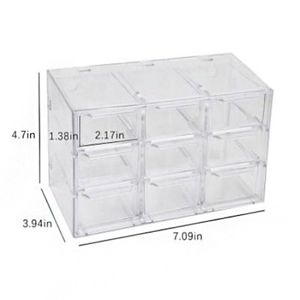 Plastic Jewelry Storage Box Hand Ledger Divided Storage Box Office | eBay