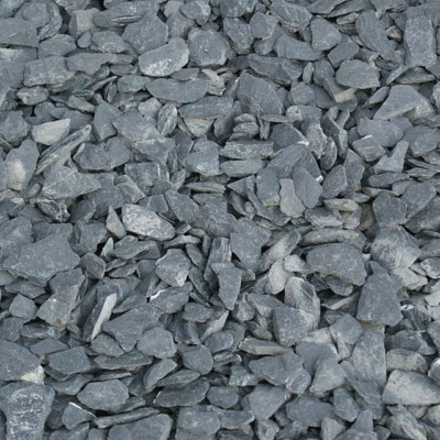 Decorative Graphite Grey Slate 20mm Chippings Garden Gravel Patio Path ...