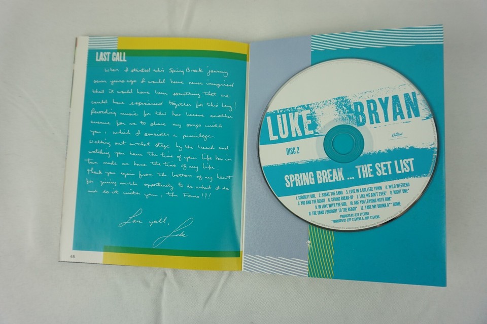 Luke Bryan Spring Break The Set List Spring Break Collection Zinepak CD ...