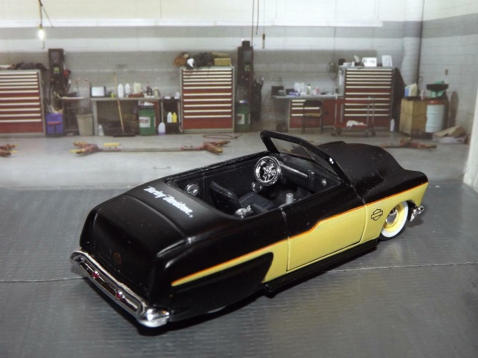 1950 MERCURY CONVERTIBLE CACHO CUSTOM HARLEY DAVIDSON DIE CAST MUSCLE ...