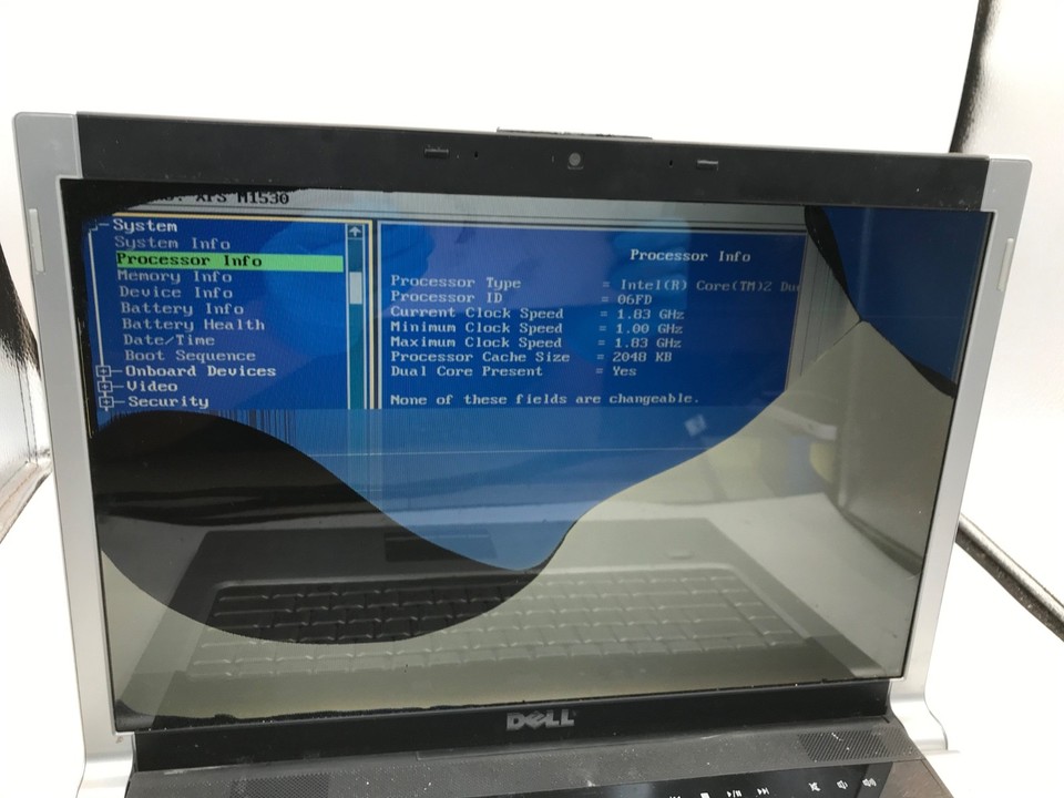 Dell XPS M1530 Intel Core 2 Duo 1.83GHz 15" Laptop 2GB RAM-BOOTS/BAD ...