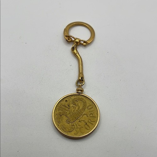 Gold Coin Keychain Scorpio | eBay