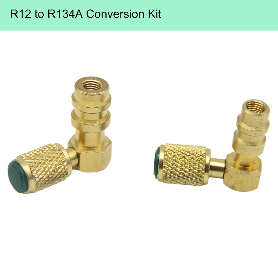 R12 to R134A Conversion Kit R12 to R134 A High/Low AC Fitting Adapter ...