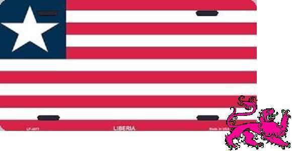 Aluminum National Flag Liberia "License Plate" NEW | eBay