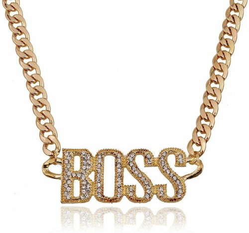 Babo Lude Macho Prolethen HipHop Rapper Kette Necklace BOSS Strass ...