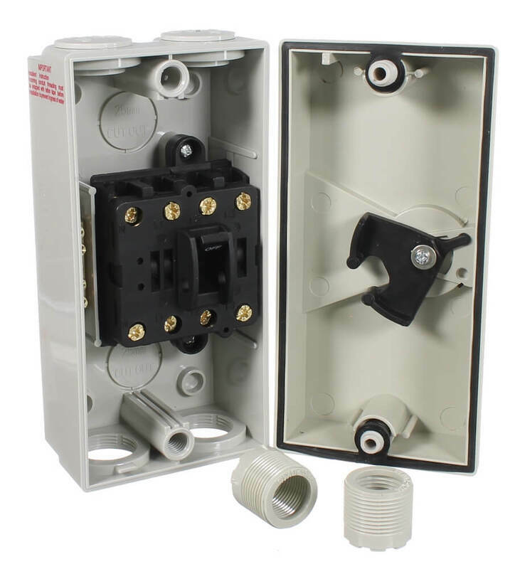 NATIONAL LIGHT SOURCES NLS 30664 | 4 Pole 63Amp Isolating Switch | IP56 ...