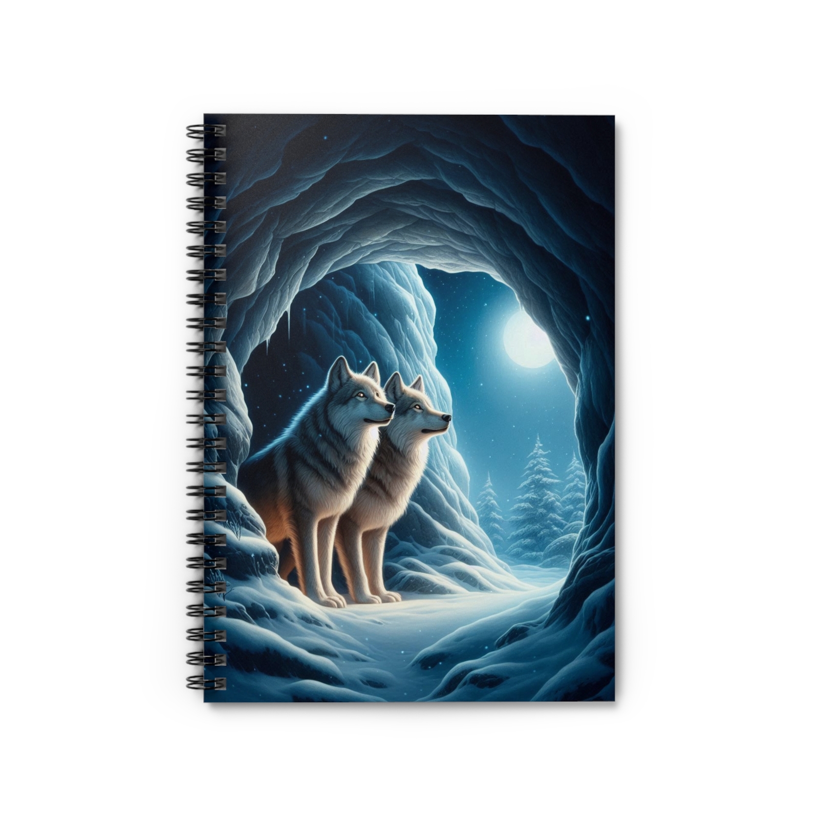 Moonlit Wolves Spiral Notebook - Ruled Line | eBay