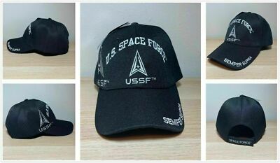 Official US Air Force Licensed Cap Space Force Logo w/ Shadow Black | eBay