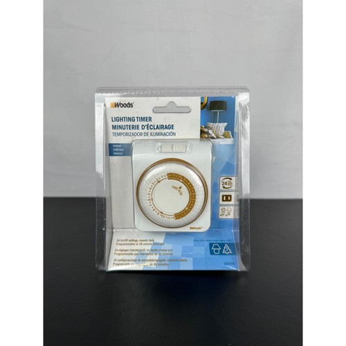 Woods Indoor 24 Hour Mechanical Lighting Timer NEW | eBay
