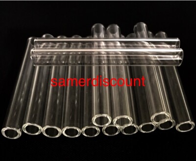 4" Long 50 Piece Glass Blowing Tubes 12mm OD 8mm ID Tubing 2 mm Thick ...