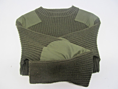 USMC Issue Olive Green Woolly Pully Uniform Sweater 100% Wool Size 42 ...