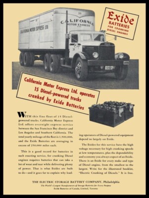 1939 California Motor Express Truck Lines NEW METAL SIGN: 12x16" Ships ...