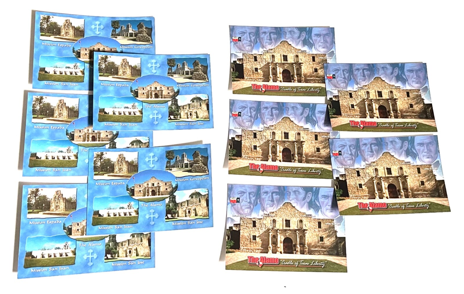 The Alamo Historical Souvenir Postcard Set of 10 - 2 Designs | eBay