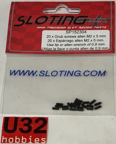 SLOTING PLUS SP152304 Écrous Allen M2x5mm Pour Clé Allen 0.9mm 20 ...