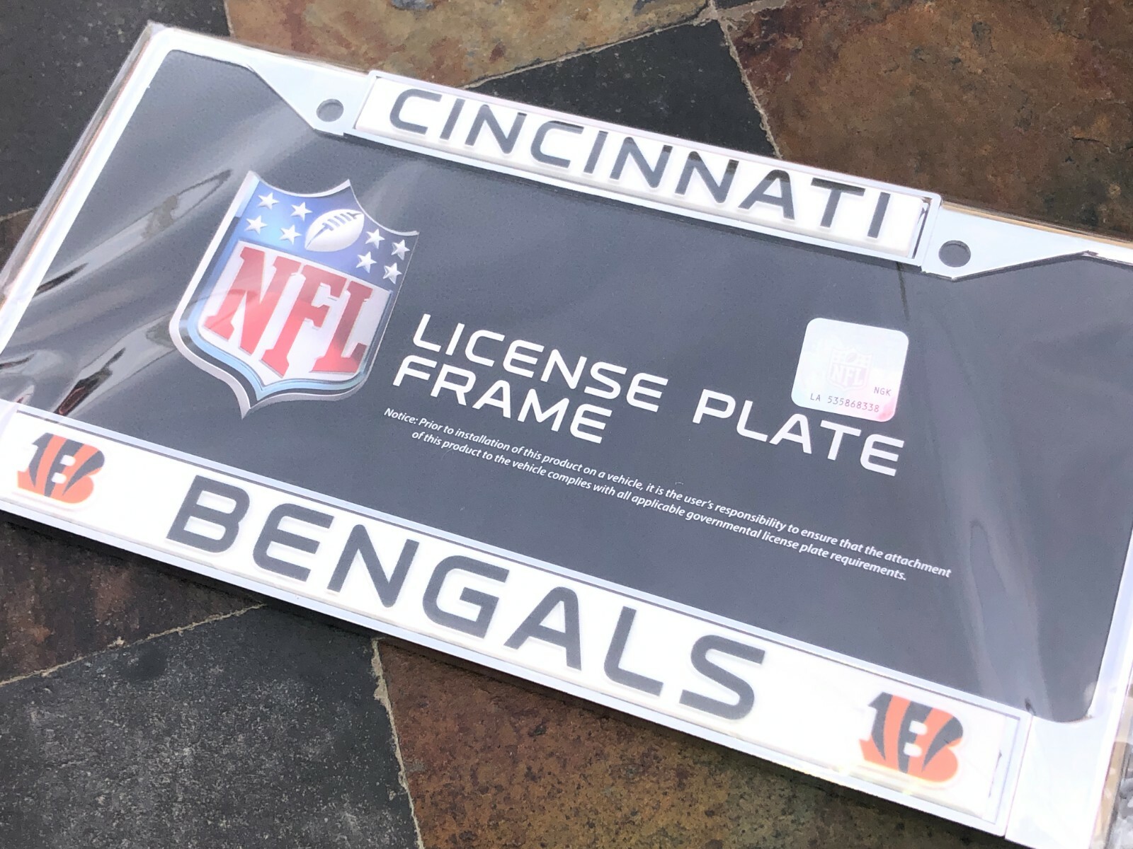 1 Cincinnati Bengals Chrome Auto License Plate Frame | eBay