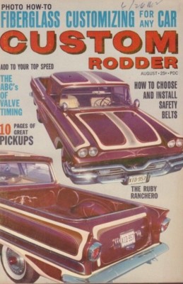 Custom Rodder August 1962 Alex Walordy Ruby Ranchero 122218DBE | eBay